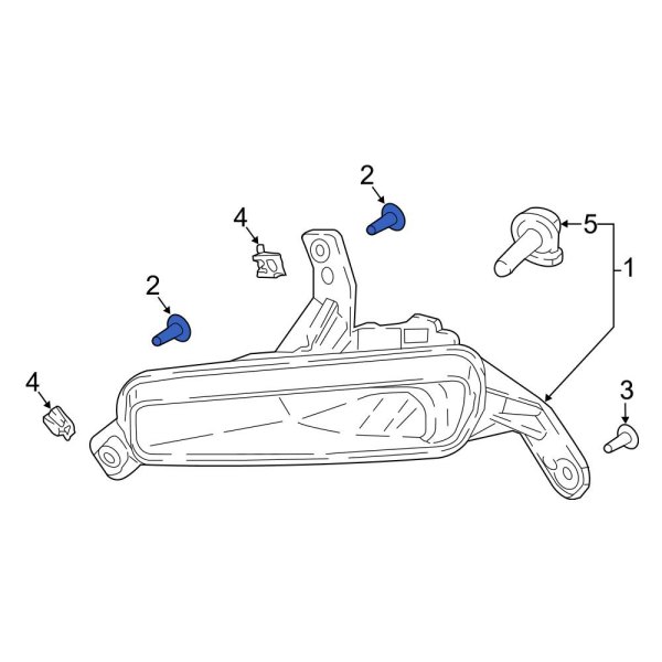 Ford OE W704874S439 - Fog Light Screw