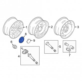 Ford F-150 OEM Wheel Center Caps | Emblems, Logos — CARiD.com