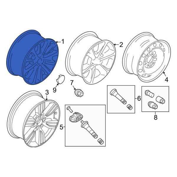 Ford OE JL1Z1007D - Wheel