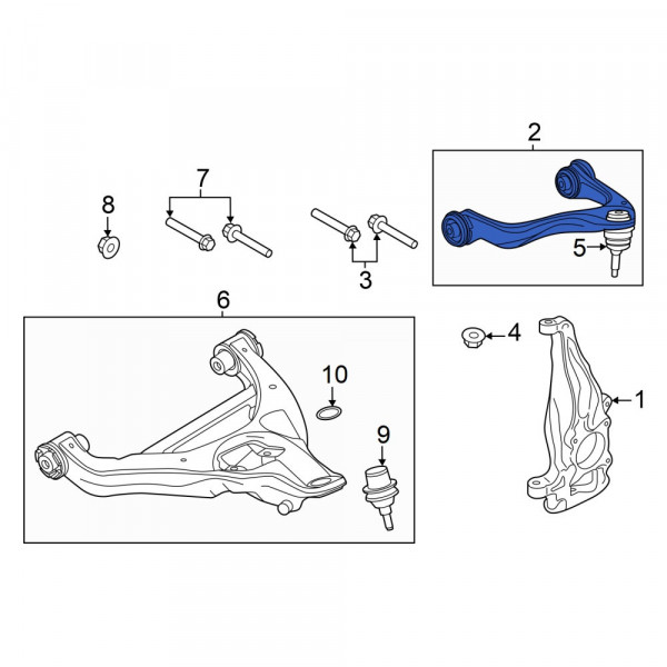 Ford OE JL1Z3084B - Front Right Upper Suspension Control Arm