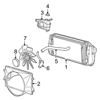 1998 Ford Expedition OEM Engine Cooling Parts | Radiators — CARiD.com