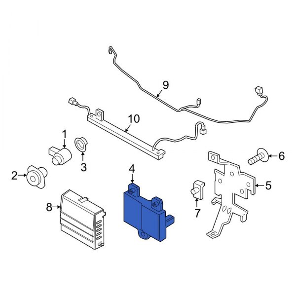 Ford OE JX7Z9E731B - Front Cruise Control Distance Sensor