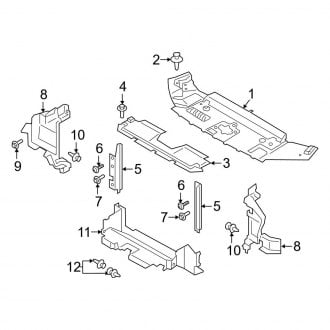 2023 Ford Ranger Radiator Support Covers — CARiD.com