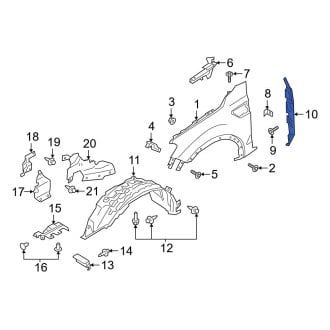Ford Ranger Fender Support Braces & Hardware | CARiD