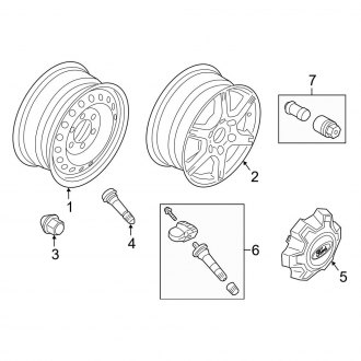 2022 Ford Ranger OEM Wheels & Tires | CARiD