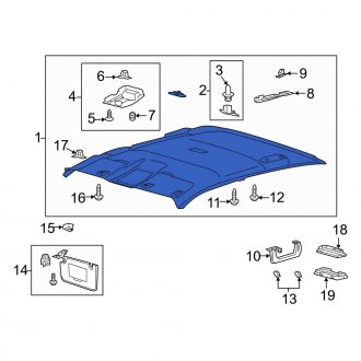 Ford Ranger Replacement Headliners — CARiD.com