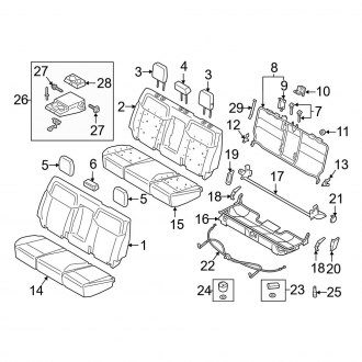 2022 Ford Ranger Ford OEM Seats - Racing, Sport | CARiD