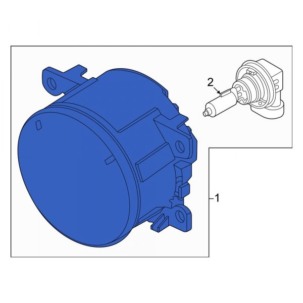Ford OE 4F9Z15200AA - Front Fog Light