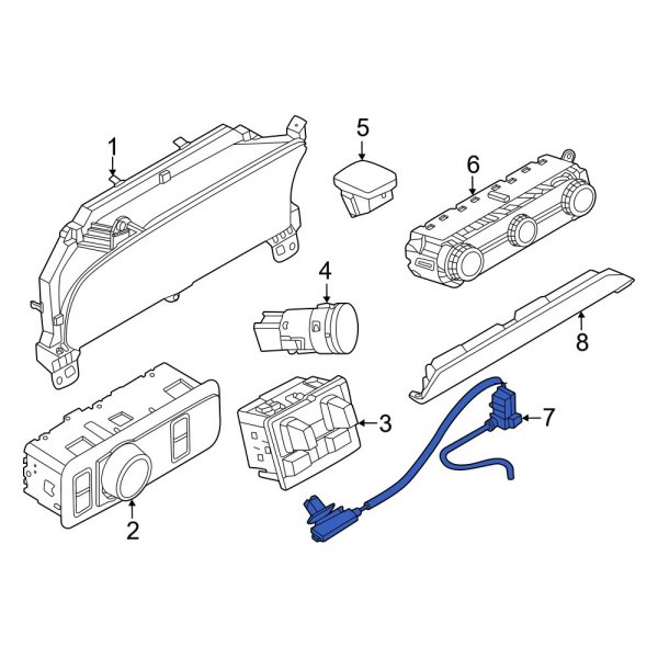 Ford OE N1WZ14A318AS - Front Courtesy Light