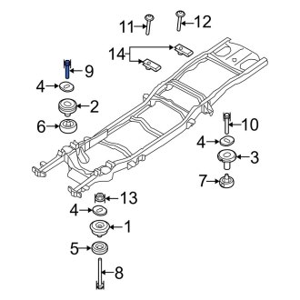 Ford Ranger Chassis Frames Hardware - Clips, Plugs | CARiD