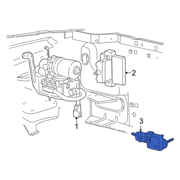 Ford OE F3TZ2C341A - ABS Deceleration Sensor