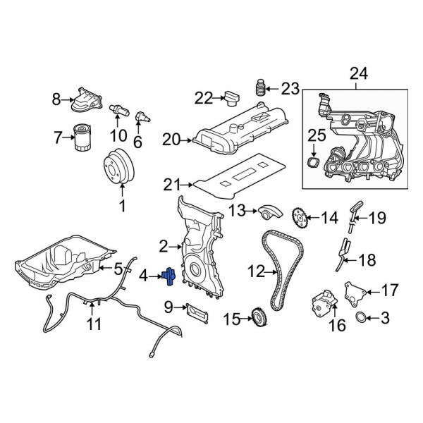 Ford OE 5L8Z6C315AA - Engine Crankshaft Position Sensor