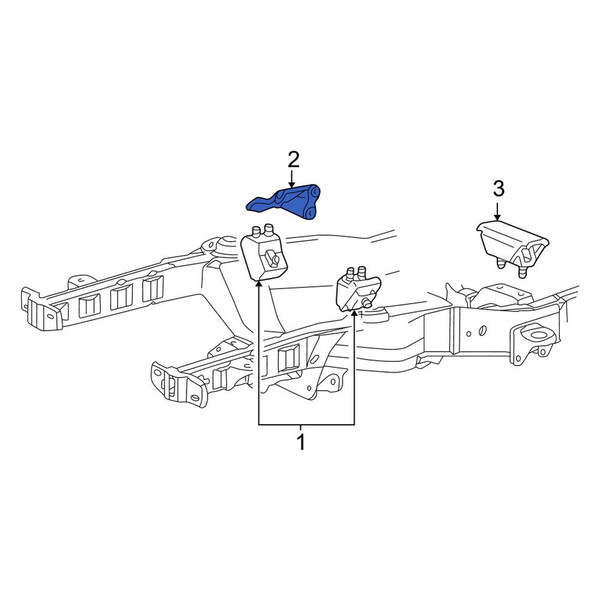 Ford OE F87Z6031BA - Left Engine Mount Bracket