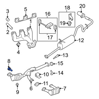 Ford Ranger OEM Exhaust Parts | Systems, Tips, Pipes — CARiD.com
