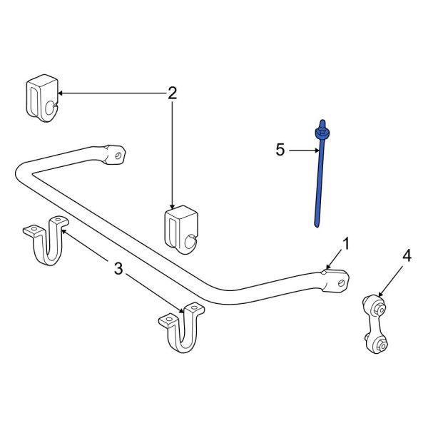 Ford OE 6L5Z5495AA - Front Suspension Stabilizer Bar Link Bolt