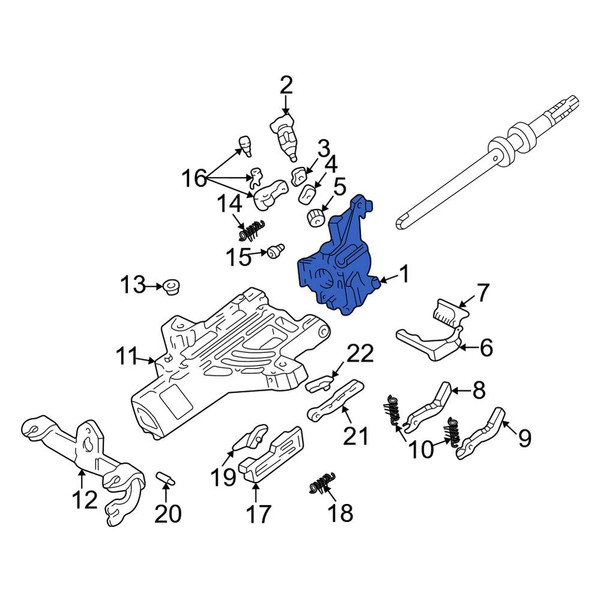 Ford OE F75Z3511AB - Ignition Lock Housing