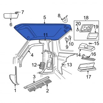 Ford Ranger Replacement Headliners — CARiD.com