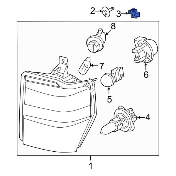 Ford OE W710793S439 - Headlight Fastener Clip