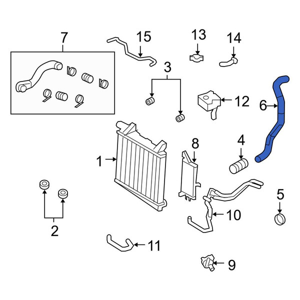Ford OE 8C3Z6K769A - Intercooler Pipe