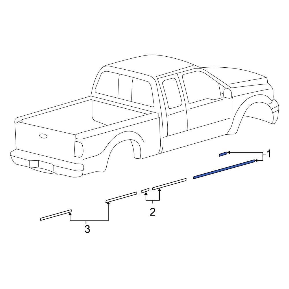 Ford OE 8C3Z2520001EA Front Left Body Decal Kit ford-oe-8c3z2520001ea-front-left-body-decal-kit
