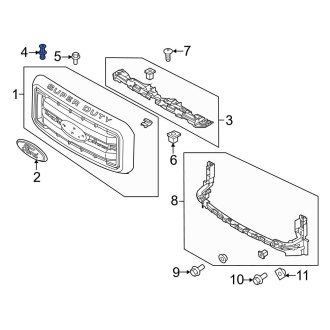Ford F-250 OEM Grilles | Factory Billet & Mesh Grilles — CARiD.com