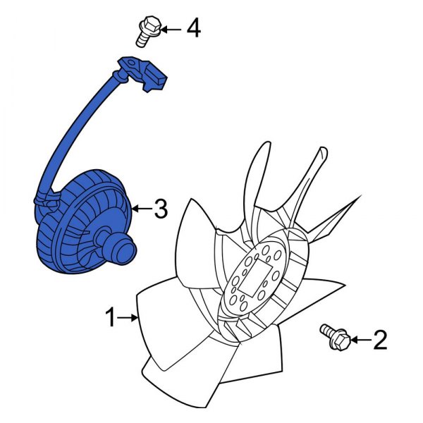 Ford OE BC3Z8A616C - Engine Cooling Fan Clutch