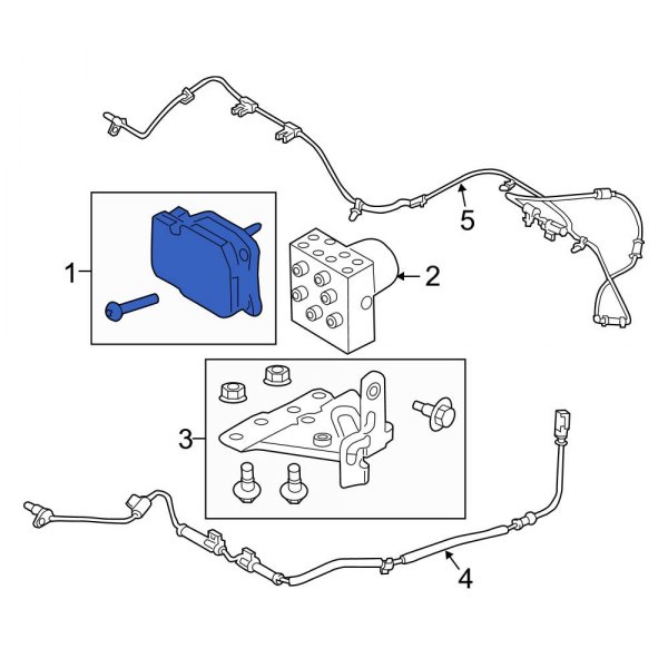 Ford OE BC3Z2C219F - ABS Control Module