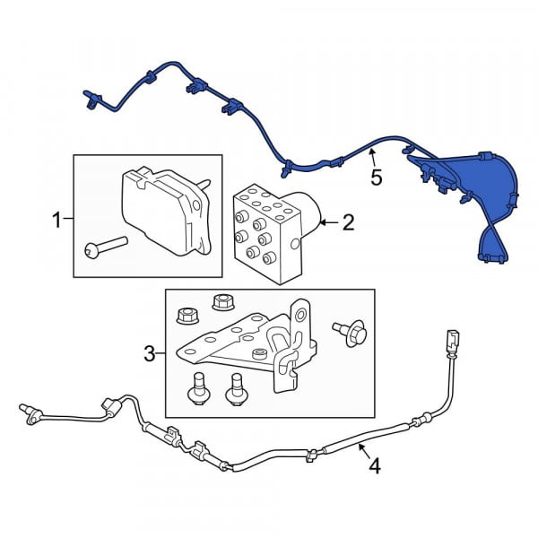 Ford OE BC3Z2C190D - Rear Right ABS Wheel Speed Sensor