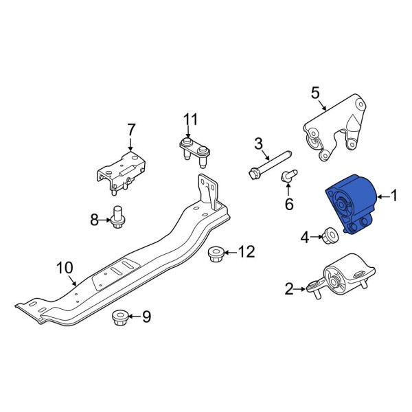 Ford OE BC3Z6038D - Right Engine Mount