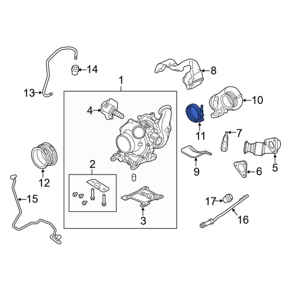Ford OE BC3Z8287B - Intercooler Pipe Clamp