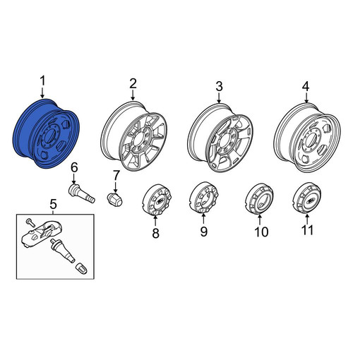 Ford OE BC3Z1015D - Wheel