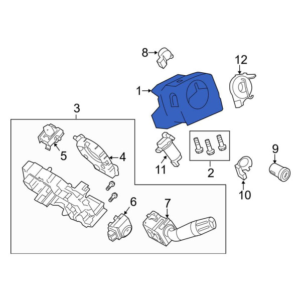 Ford OE BC3Z3530BA - Steering Column Cover