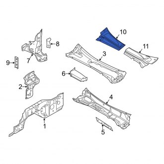Ford F-250 Cowl Panels & Parts - Vent Grills | CARiD