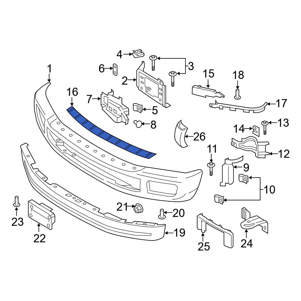 Ford OE HC3Z17C829AB - Front Bumper Step Pad