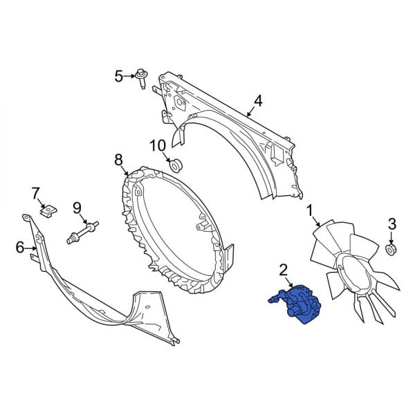 Ford OE FC3Z8A616B - Engine Cooling Fan Clutch