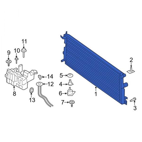 Ford OE HC3Z8005J - Radiator