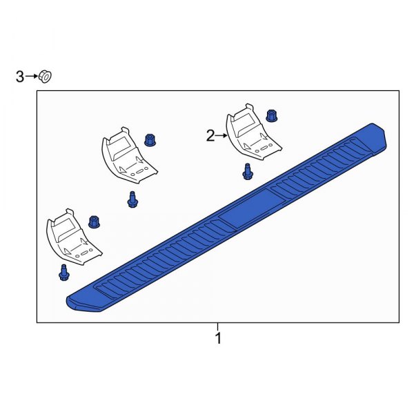 Ford OE HC3Z16450CC - Right Running Board