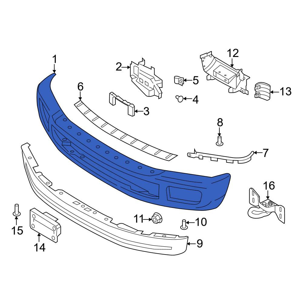 Ford OE HC3Z17757E - Front Bumper Face Bar