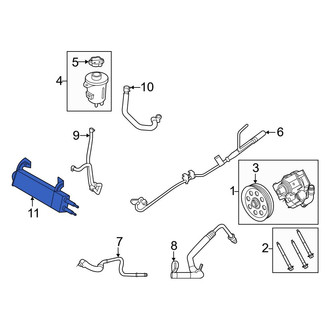 Ford F-250 Power Steering Cooling | Coolers, Lines — CARiD.com