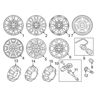 2025 Ford F-250 OEM Wheels - Original Steel & Alloy Wheels | CARiD