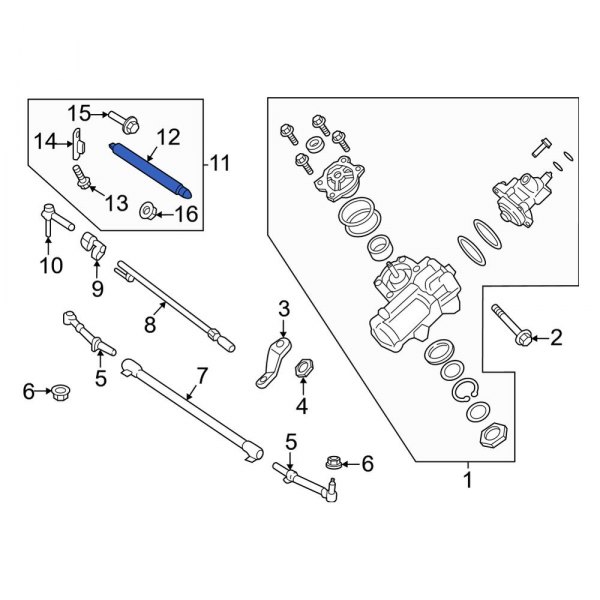 Ford OE KC3Z3E651G - Front Steering Damper