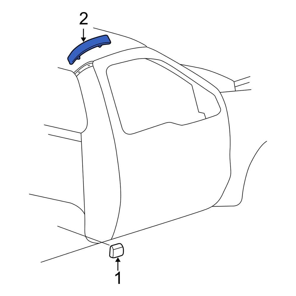 Ford OE 1C3Z2851728AAPTM - Right Roof Molding