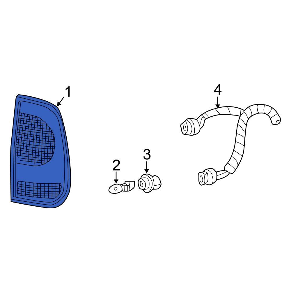 Ford OE F85Z13404CA - Rear Right Tail Light Assembly