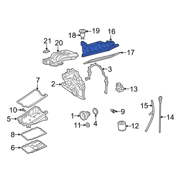 Ford OE 1L2Z6582CA - Right Engine Valve Cover