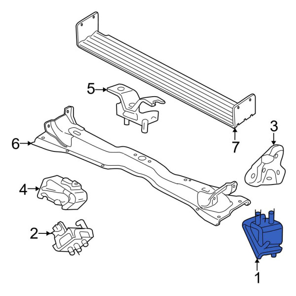 Ford OE 7A2Z6038D - Right Engine Mount