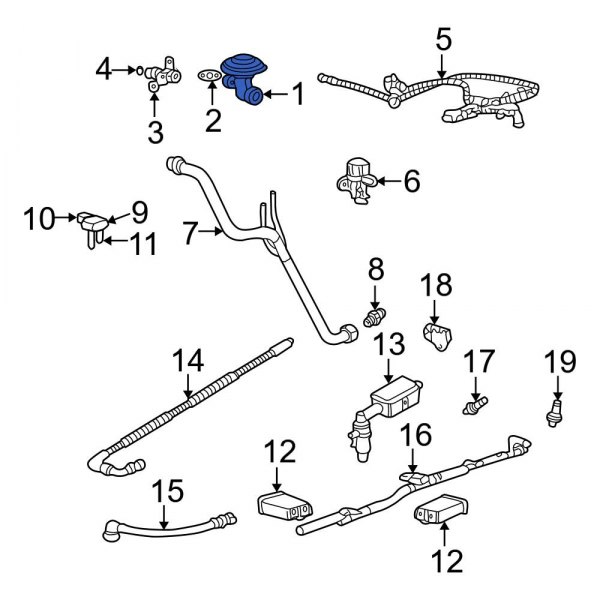 Ford OE 5L2Z9D475A - Exhaust Gas Recirculation (EGR) Valve