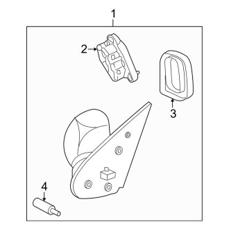 2005 Ford Explorer OEM Mirrors - Towing, Side View | CARiD