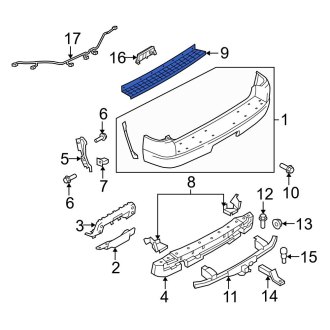 Ford Explorer Replacement Rear Bumpers - Covers, Chrome | CARiD