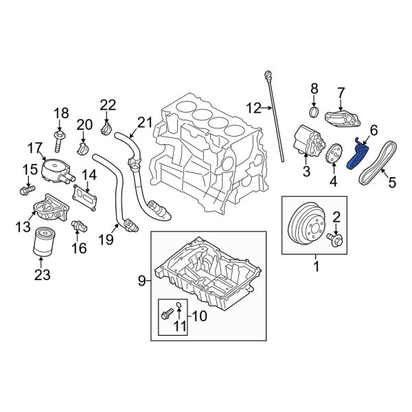 Ford OE CJ5Z6K254A - Engine Timing Chain Tensioner