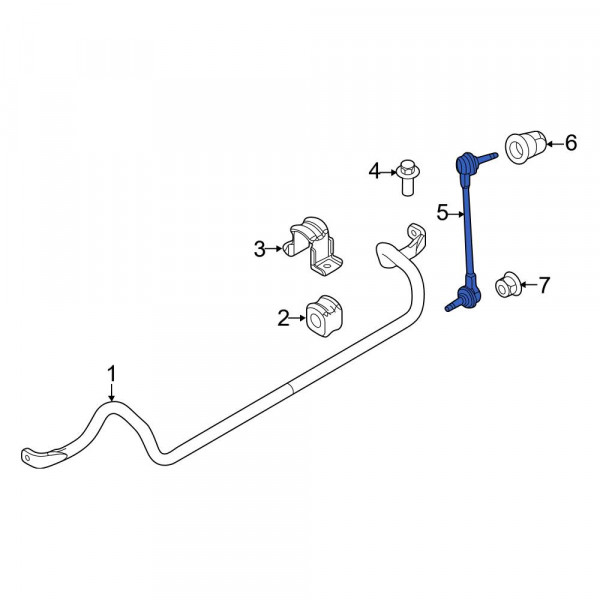 Ford OE GB5Z5K483A - Front Left Suspension Stabilizer Bar Link